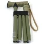 Folding Walking Stick Soft Rubber Hand Grip Pearl Finish • Able Medilink