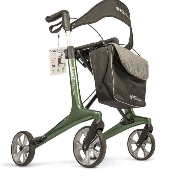 Space Lite Carbon Fibre Walker - Green • Able Medilink