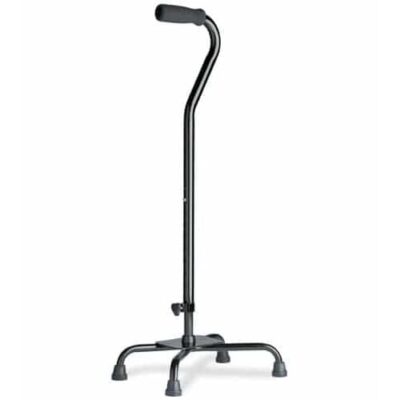 Aluminium Quad Large Base Walking Stick • Able Medilink
