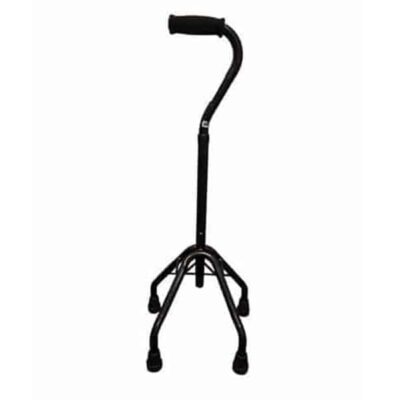 Aluminium Quad Large Base Walking Stick - Ablemedilink